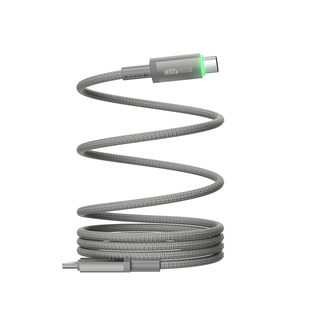 Wiwu Wi-C084 Maglink Serisi LED Göstergeli Type-C to Type-C Hızlı Şarj ...